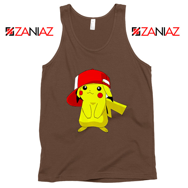 Ash's Pikachu Cute Hat Tank Top - ZANIAZ.COM